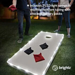 Brightz | Games | Tossbrightz White Led Cornhole Lights For Board And ...